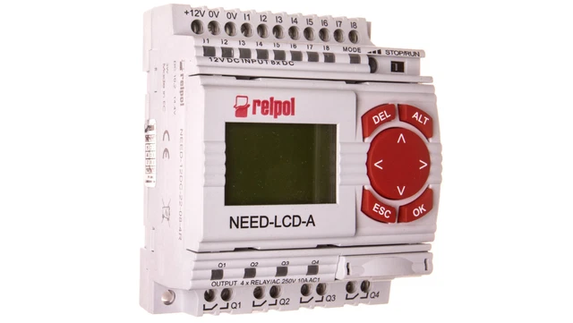 PROGRAMMABLE RELAY 8 inputs, 4 outputs with display and keyboard NEED ...