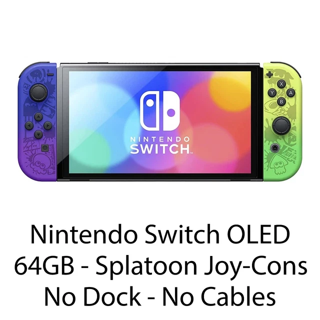 NINTENDO SWITCH OLED Model HEG-001 Handheld Console - 64GB - Splatoon ...
