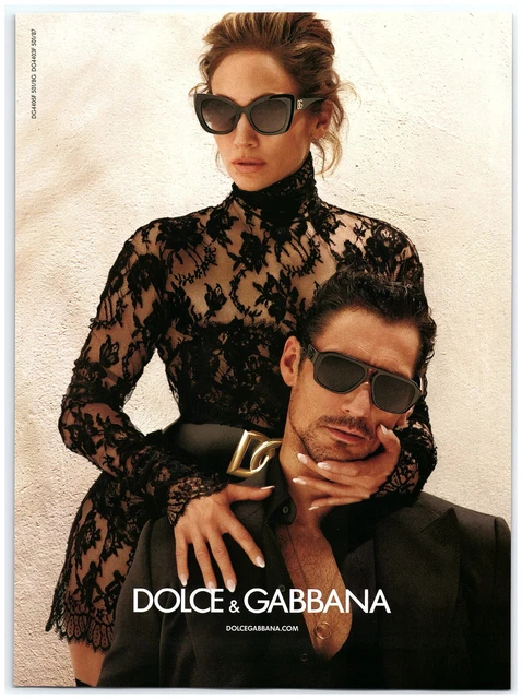 2022 DOLCE & Gabbana Print Ad, Jennifer Lopez Sheer Dress David Gandy ...