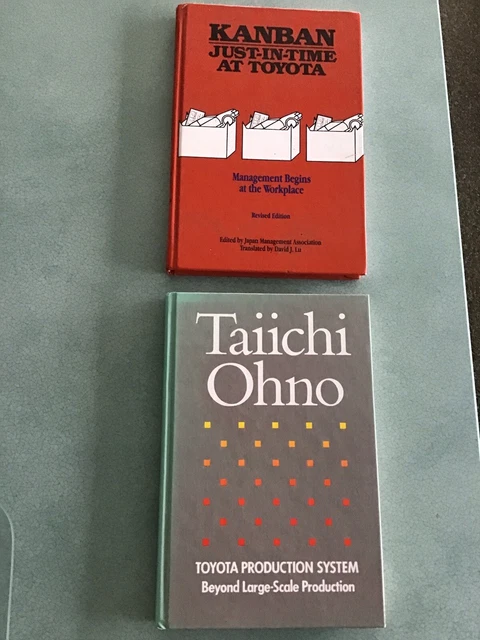 TAIICHI OHNO TOYOTA production system and kanban just in time toyota books £25.00 - PicClick UK