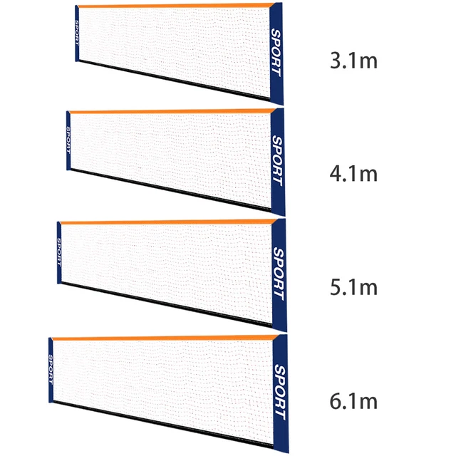 STANDARD BADMINTON NET Mesh Easy Setup for Training Pickleball Beach ...