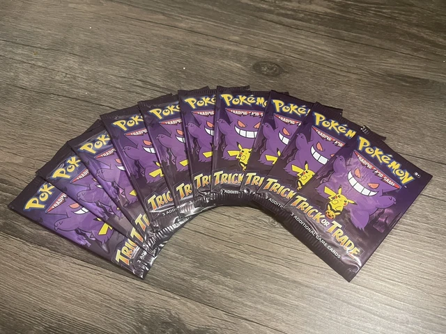 LOT DE 15 packs Gengar pika Gengar Trick or Trade Booster Pokemon TCG ...