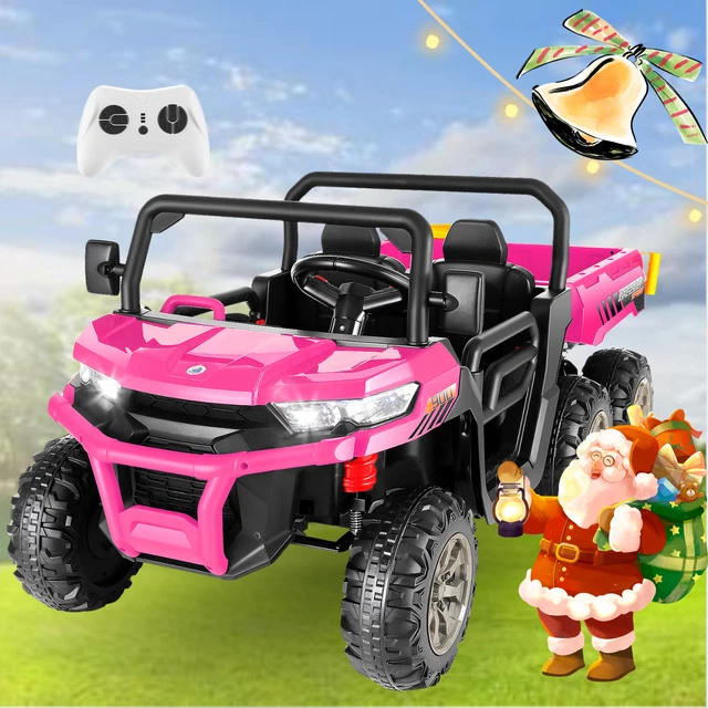 KIDS RIDE ON Car Dump Truck with Remote Control 24V 2 Seater 4WD ...