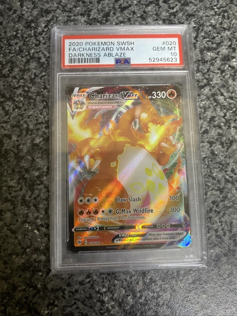 POKÉMON TCG CHARIZARD VMAX Darkness Ablaze 020/189 PSA 10 GEM MINT £120.00 - PicClick UK