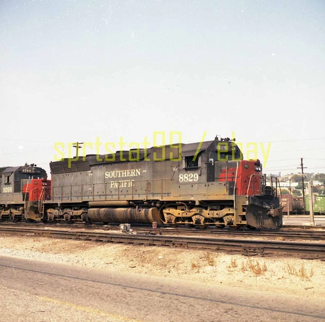 1974 SP SOUTHERN Pacific EMD SD45 Locomotive #8829 in LA - Railroad Negative £15.70 - PicClick UK