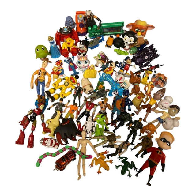 LOT MIXED TOYS action figures & Mini Random Toys Some Vintage 80s90s ...