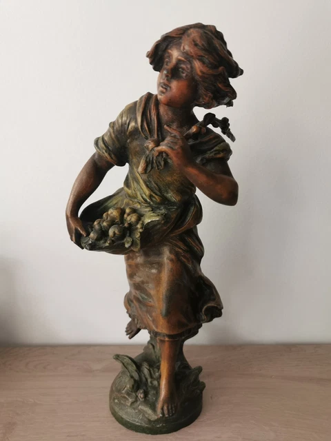 MOREAU FRANÇOIS, SCULPTURE en régule. La Maraudeuse EUR 170,00 ...