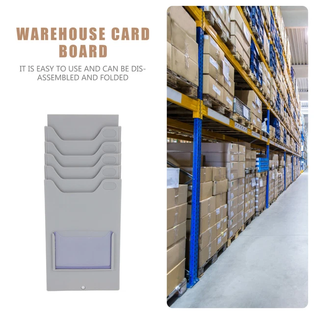 WAREHOUSE MATERIAL CARD Rack Wall Mount Attendance Holder Machine $28. ...