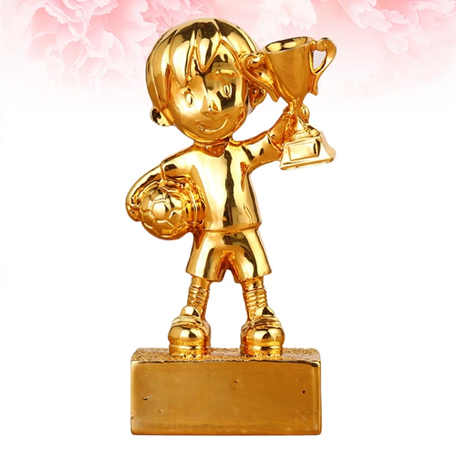 FOOTBALL TROPHY GOLD Award Trophies Cup Trophys Trofeu Cool Portable ...