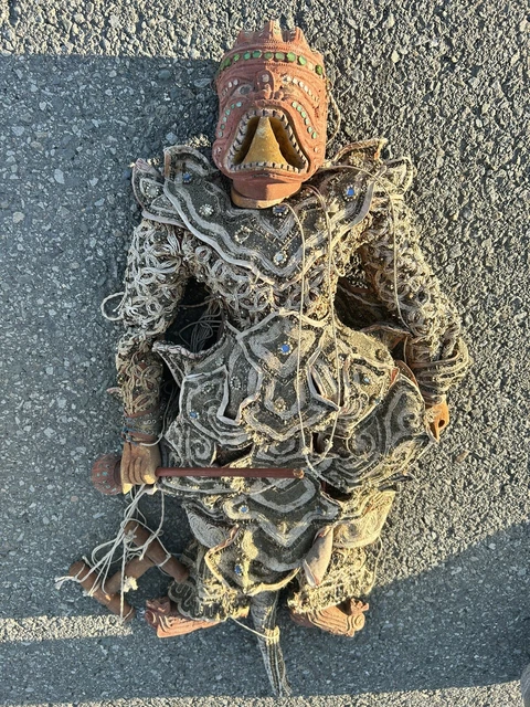 WOODEN VINTAGE STRING Puppet Marionette Doll ~ Aztec Chinese Indian ...