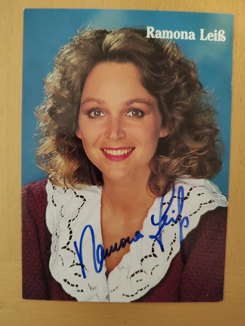 AUTOGRAMM SIGNIERT VON Ramona Leiß (deutsche Schauspielerin) EUR 1,49 - PicClick DE