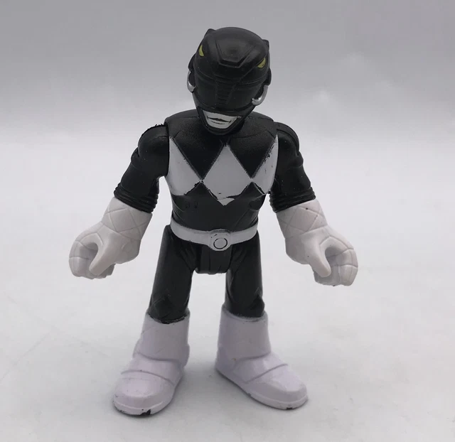 FISHER PRICE IMAGINEXT Power Rangers BLACK RANGER Action Figure ...