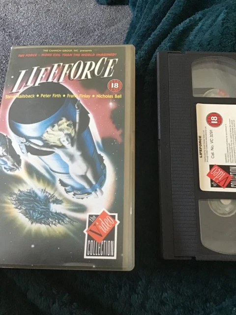 LIFEFORCE UK PAL VHS VIDEO 1989 Mathilda May Steve Railsback Tobe ...