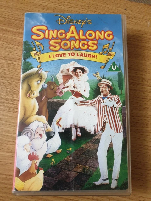 WALT DISNEY SING Along Song VHS Video Tape I Love To Laugh Rare EUR 10 ...