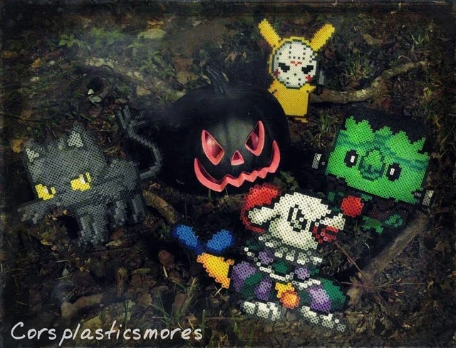 FRANKENROWLET ROWLET POKÉMON Pixel Art Perler Bead Art EUR 24,97 ...