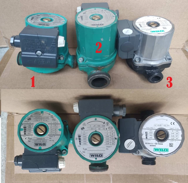 POMPA CIRCOLATORE CALDAIA WILO RS 25/70r 130 USATO in FOTO è la N.2 EUR 27,00 - PicClick IT