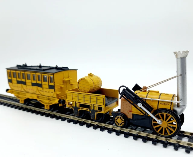 OO GAUGE 1:76 Scale Stephenson's Rocket Steam Locomotive Train Model ...