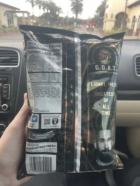 LAY'S LIONEL MESSI GOAT Limited Edition BBQ Potato Chips - New SEALED ...