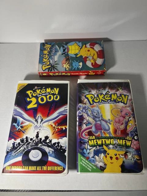 POKEMON THE FIRST Movie VHS 1998 & Pokémon 2000 Clamshell Plus Bonus ...