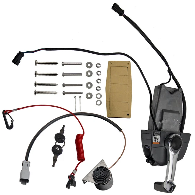 OUTBOARD REMOTE THROTTLE Control Box Key Switch Kit For Johnson outboard-remote-throttle-control-box-key-switch-kit-for-johnson