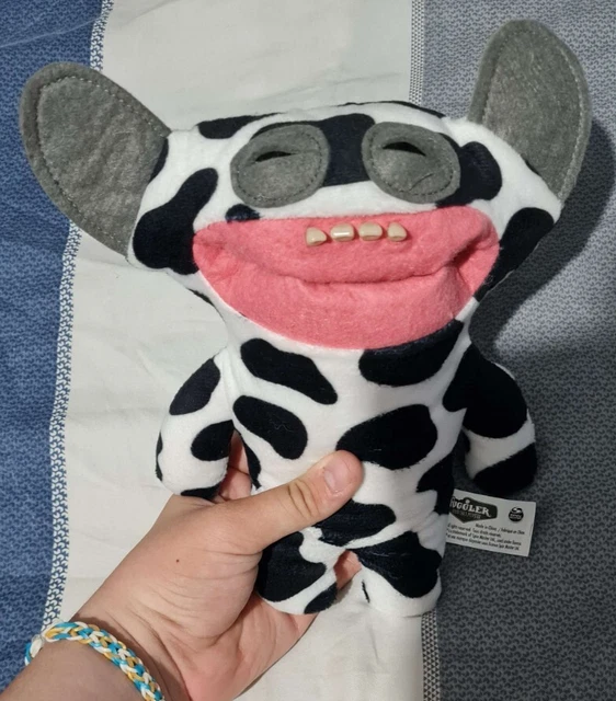 FUGGLER GRIN GRIN Cow Print Fuggler - Cute Funny Ugly Monster Black ...