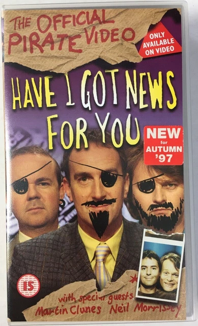 HAVE I GOT News For You The Official Pirate Video VHS PAL 1997 VCI ...