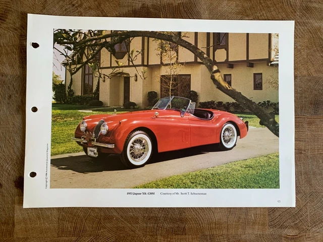 AUTO 100 CLASSIC Car A4 Posters Jaguar Xk-120M Stutz 4E Bearcat ...