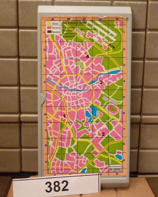 PLAYMOBIL ERSATZTEIL POLIZEI THW Feuerwehr Rettung - Stadtplan Plan ...