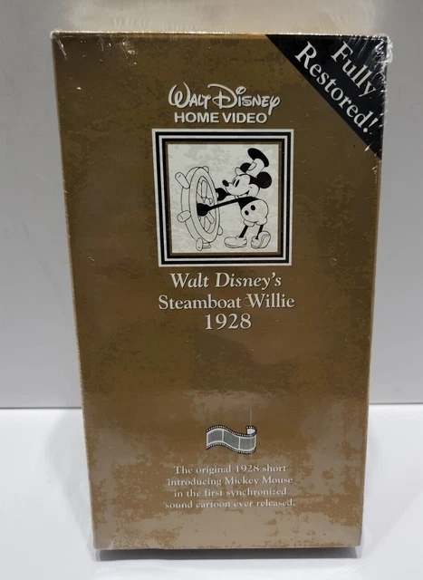 WALT DISNEY’S VHS Steamboat Willie 1928 Fully Restored 1928 Version New ...