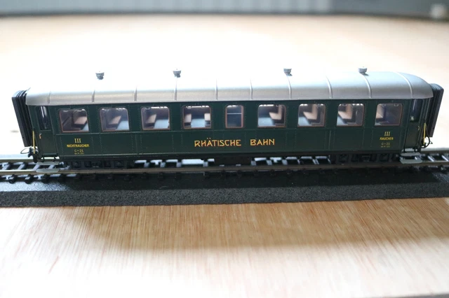 STL MODELS SWISS RhB HOm Vintage 3rd Class Passenger Coach £30.00 ...