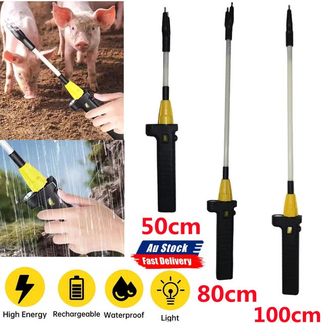 CATTLE PRODDER STOCK Prod Rechargeable 12000V Electric Shock Livestock ...