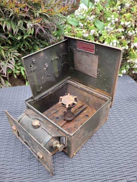 BRITISH ARMY WW2 Field Stove Camping Stove ORIGINAL Loft Find £65.00 ...