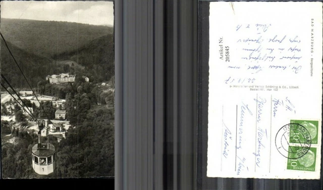 205845,BAD HARZBURG BERGSEILBAHN Seilschwebebahn Seilbahn Gondel EUR 4,00 - PicClick FR