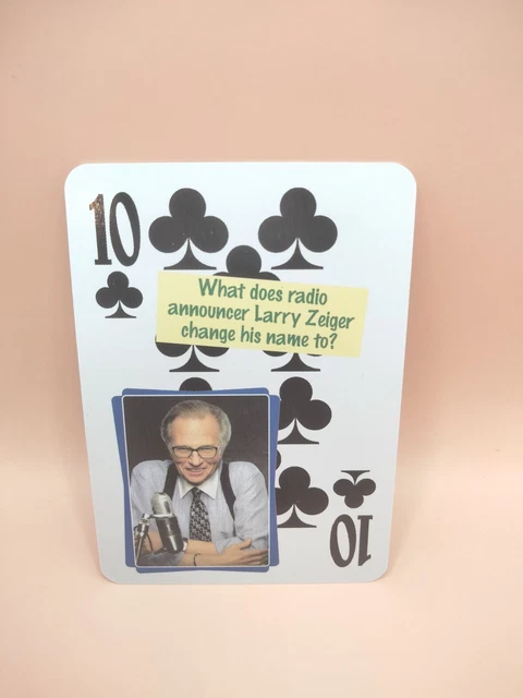 LARRY KING FLICKBACK 1957 Trivia Challenge Playing Card MT free ship £6 ...