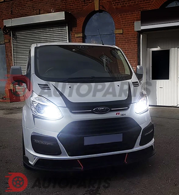 FORD TRANSIT CUSTOM 2012-2022 Pair Bulbs LED Low Beam 300% Bright White ...