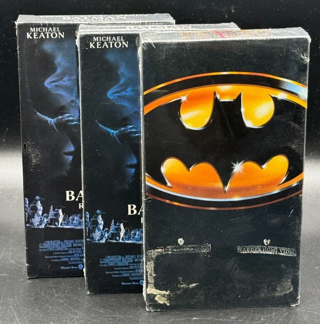 BATMAN & BATMAN Returns VHS Tape Lot Warner Home Video Sealed New ...