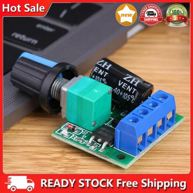 5A 90W PWM Motor Speed Controller Module DC 5V-35V Adjustable Voltage ...