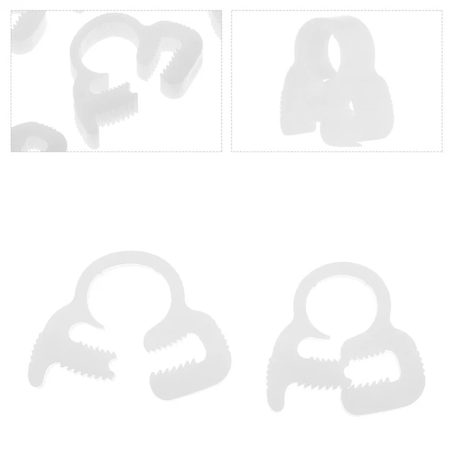 50 PCS WHITE Plastic Hose Clamp Shut off Pipe Tube Clamps Spring £8.38 ...