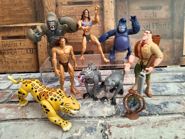 DISNEY TARZAN ACTION Figure Bundle - Clayton Turk Baboon - Burroughs £ ...