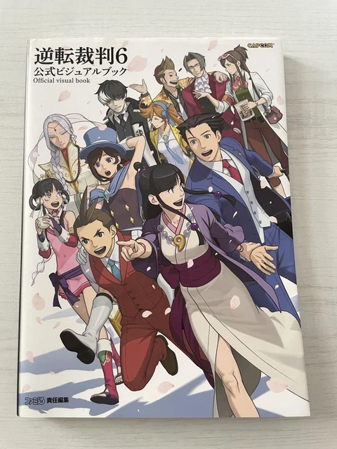 PHOENIX WRIGHT ACE Attorney 6 Official Visual Art Book Gyakuten Saiban ...