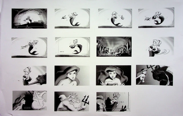 THE LITTLE MERMAID Ariel's Beginning Production Film Storyboard ...