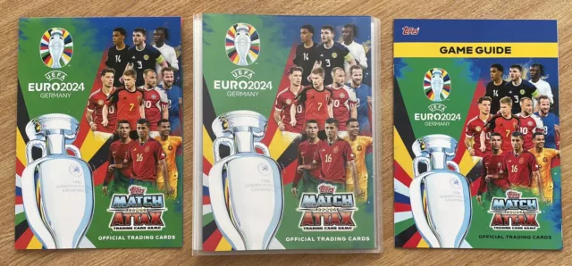 TOPPS UEFA EURO 2024 Match Attax Binder + Game Guide £4.99 - PicClick UK