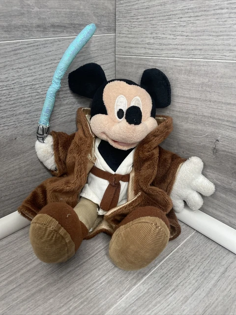 DISNEY MICKEY MOUSE Star Wars Jedi Plush Soft Toy 9” 2008 Disneyland ...