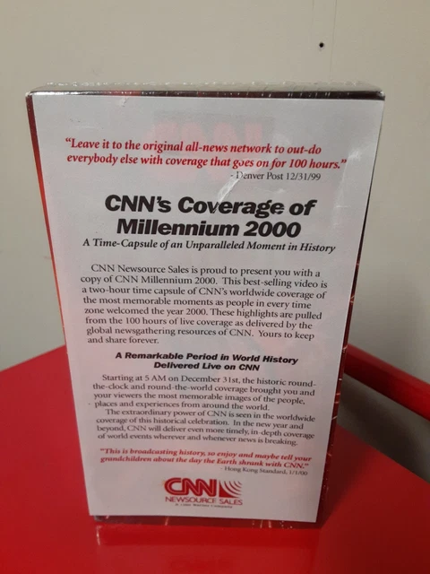CNN MILLENNIUM 2000 coverage VHS Y2K Worldwide Celebration NEW SEALED £ ...