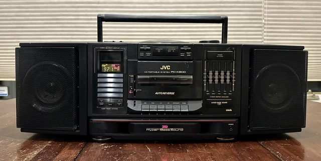 JVC PC-X200 PORTABLE Radio/CD/ Cassette Boombox $195.00 - PicClick CA