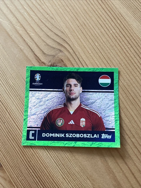 TOPPS EURO 2024 Sticker Super Rare Green Parallel HUN 2 Dominik ...