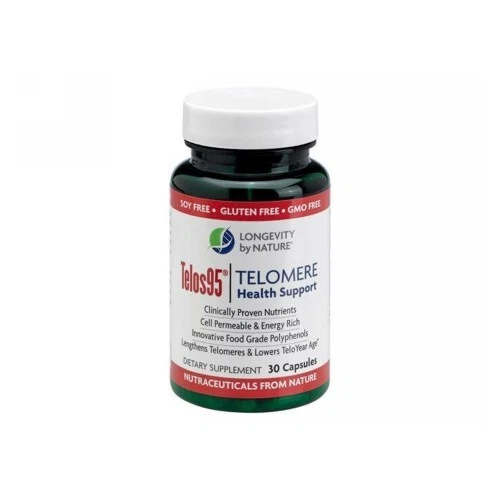 TELOS95 TELOMERE HEALTH Support 30 Caps by Longevity by Nature £87.44 ...