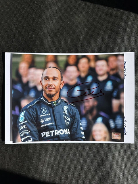 LEWIS HAMILTON MERCEDES F1 Photo Autograph 8X10 Hand Signed Original ...
