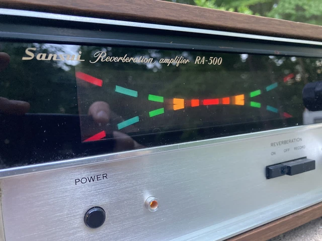 VINTAGE HI FI Audio Sansui Stereo Reverb Unit RA500 Effects Japan 4 Amp ...