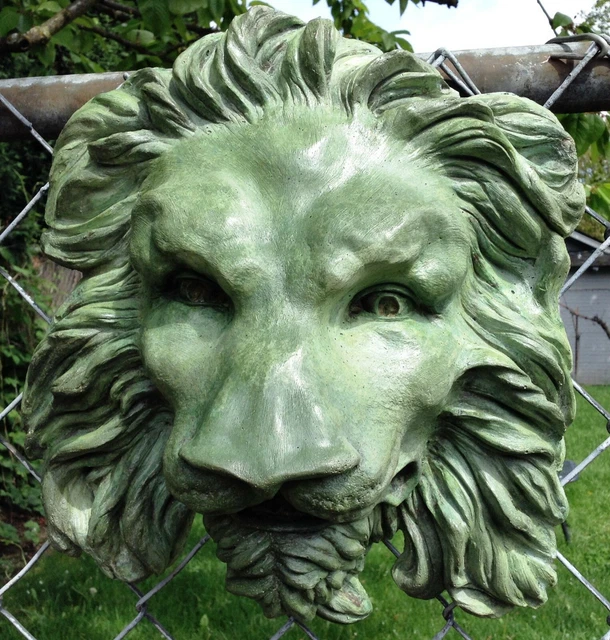 REGAL TURQUOISE LION Head Sculpture, Classic Original Claybraven ...